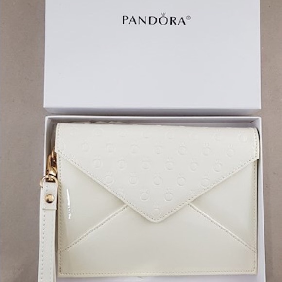 Bags | Authentic Pandora Cream Leather Clutch Wallet | Poshmark
